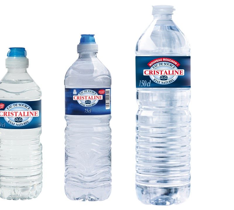 Eau de source pure et naturelle Cristaline