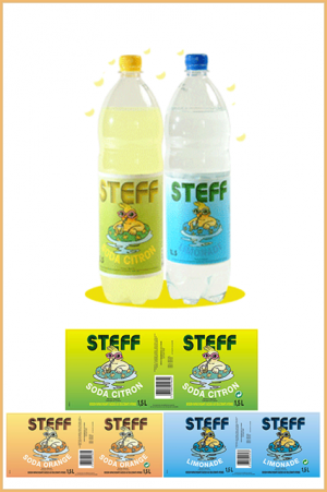 Sodas light aux édulcorants Steff - Saphy Export - Eaux & Sodas