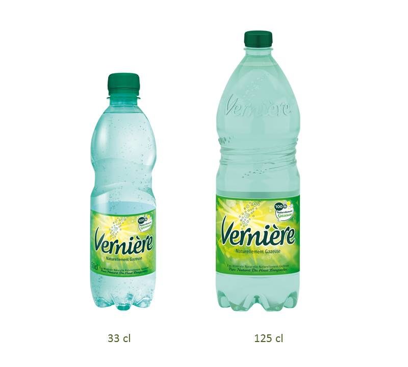 Eau minérale naturelle gazeuse Vernière